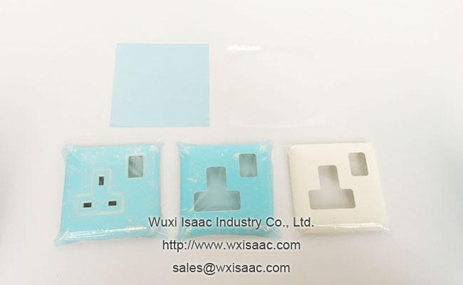 Perforated no residue protective film for glossy finish polycarbonate ...